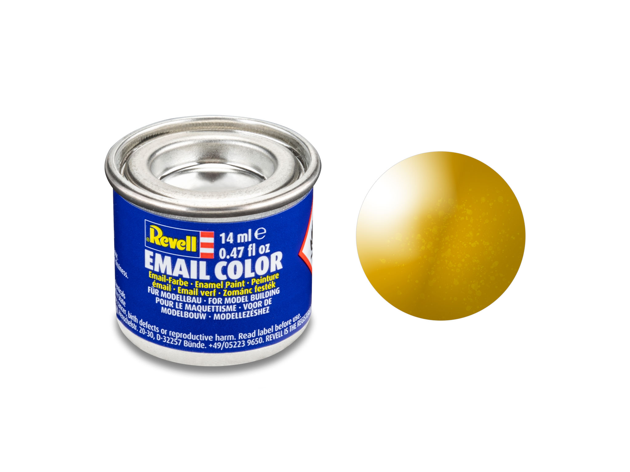 Messing, metallic 14 ml blik Revell modelverf | House of Modelcars