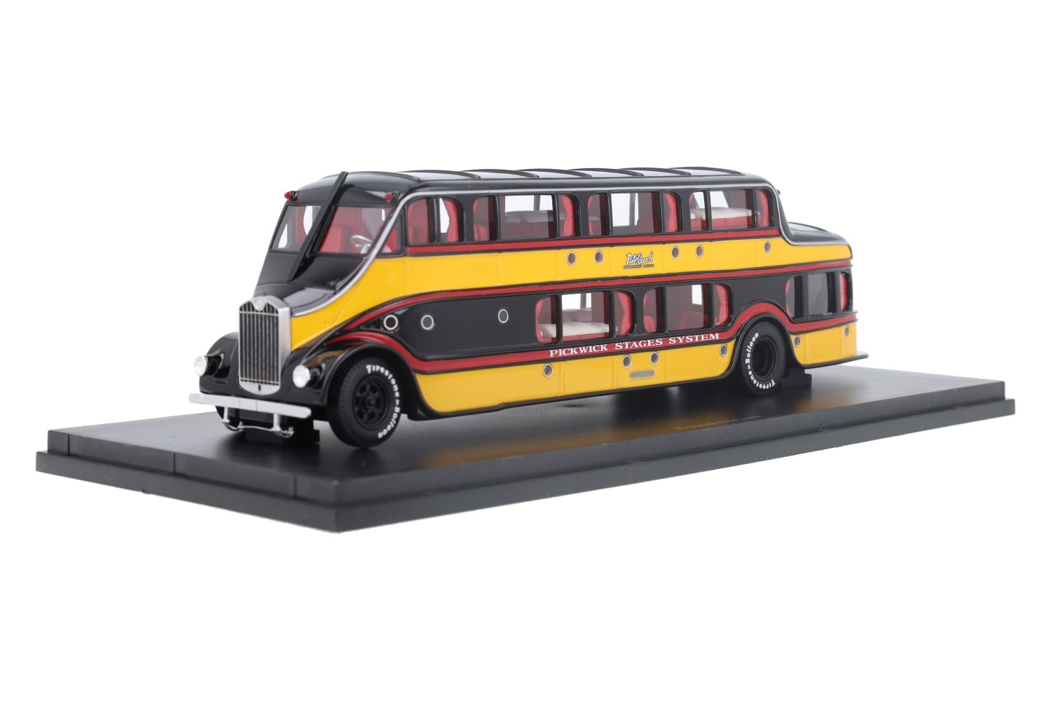 Pickwick Nite Coach Alsakia Black / Yellow / Red | House of Modelcars